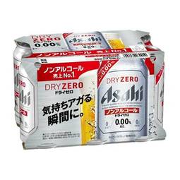 Wholesale Asahi Dry Zero Non-Alcoholic Drink, 6-Pack