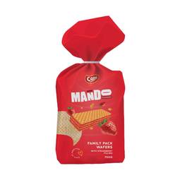 Wholesale Mando Strawberry Wafers, Family Size