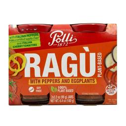 Wholesale Polli Plant-Based Ragu Sauce with Peppers & Eggplants (2-Pack)