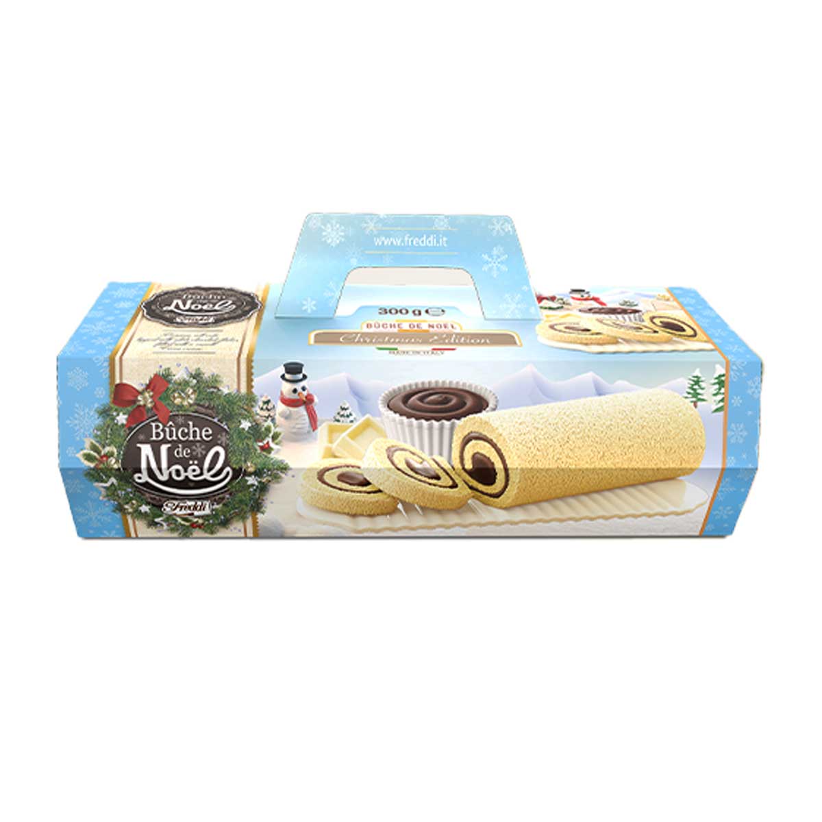 Wholesale Freddi Italian Christmas Log Cake with Cocoa Cream