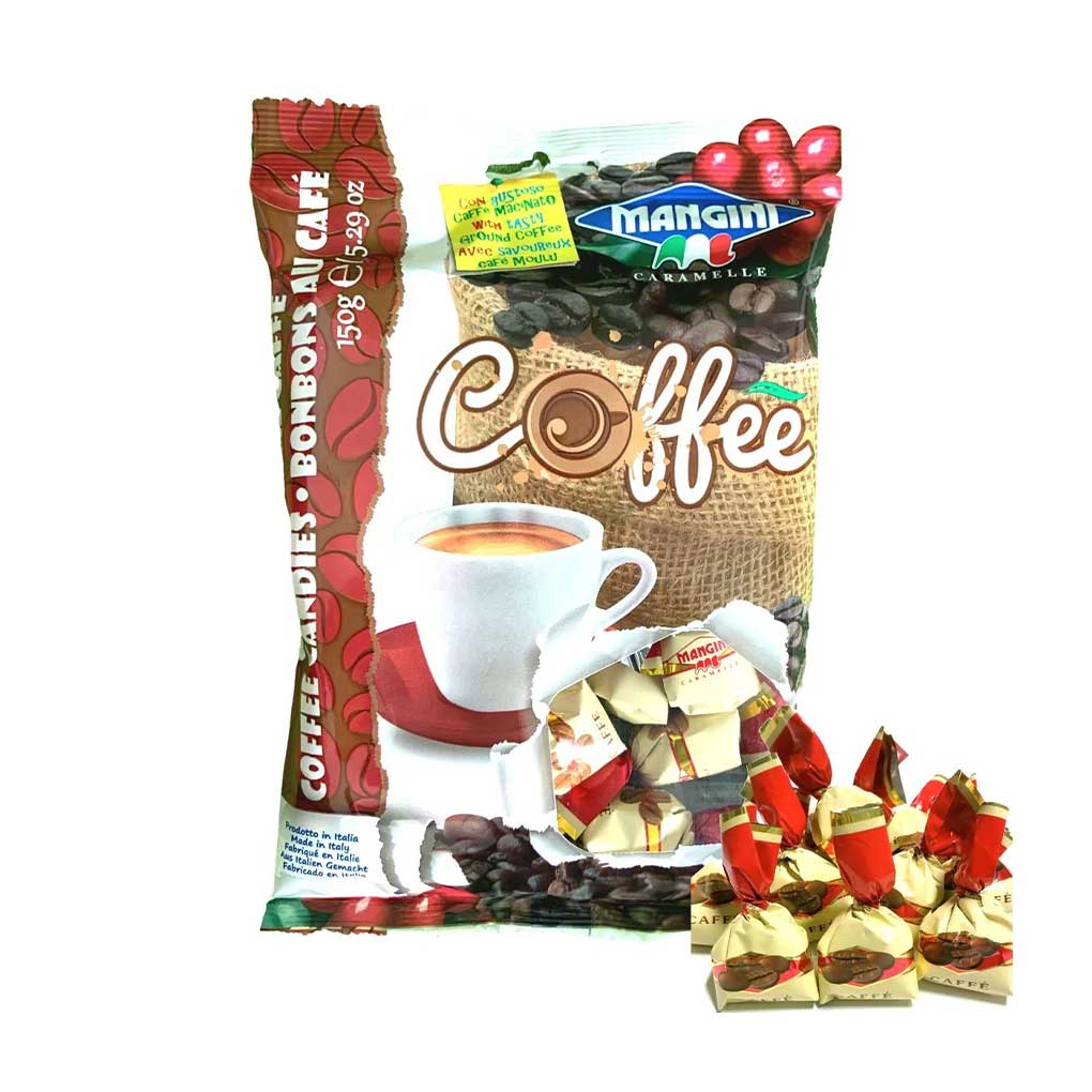 Wholesale Mangini Coffee Cream Filled Italian Hard Candies